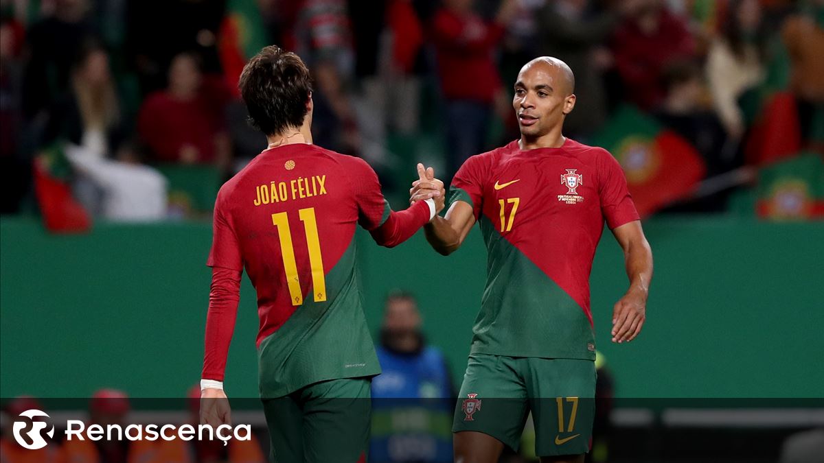 João Mário pede a Rafa que fique e pisca o olho a João Félix - Renascença