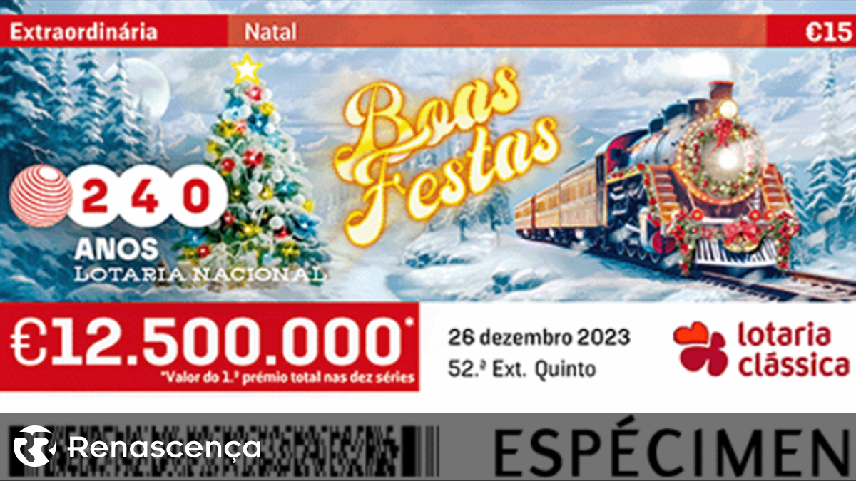 O Natal “anda à roda”. Primeiro prémio da lotaria clássica vale 12,5 ...